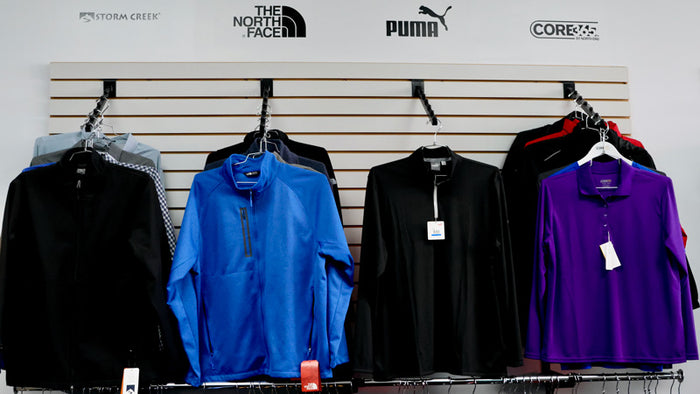 See Our Work in Person in our Sample Room | Advanced Sportswear