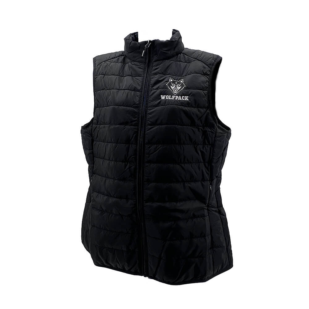Wolfpack Ladies Packable Puffer Vest - Advanced Sportswear
